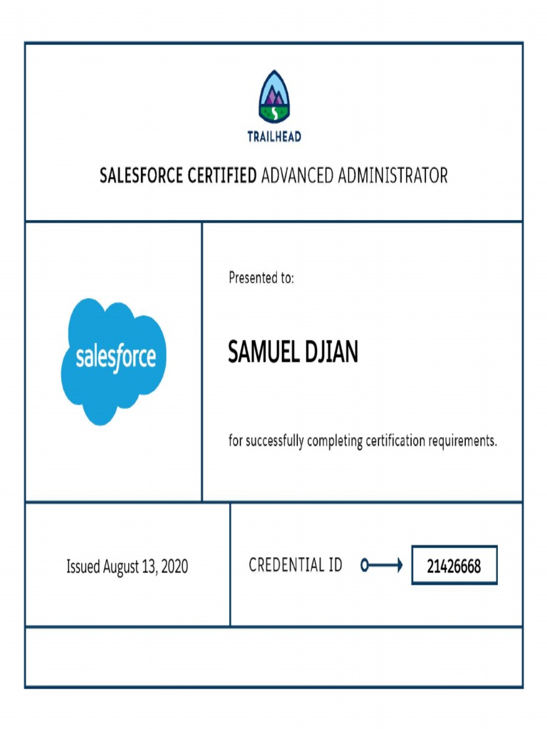 Salesforce Advanced Administrator | PDF
