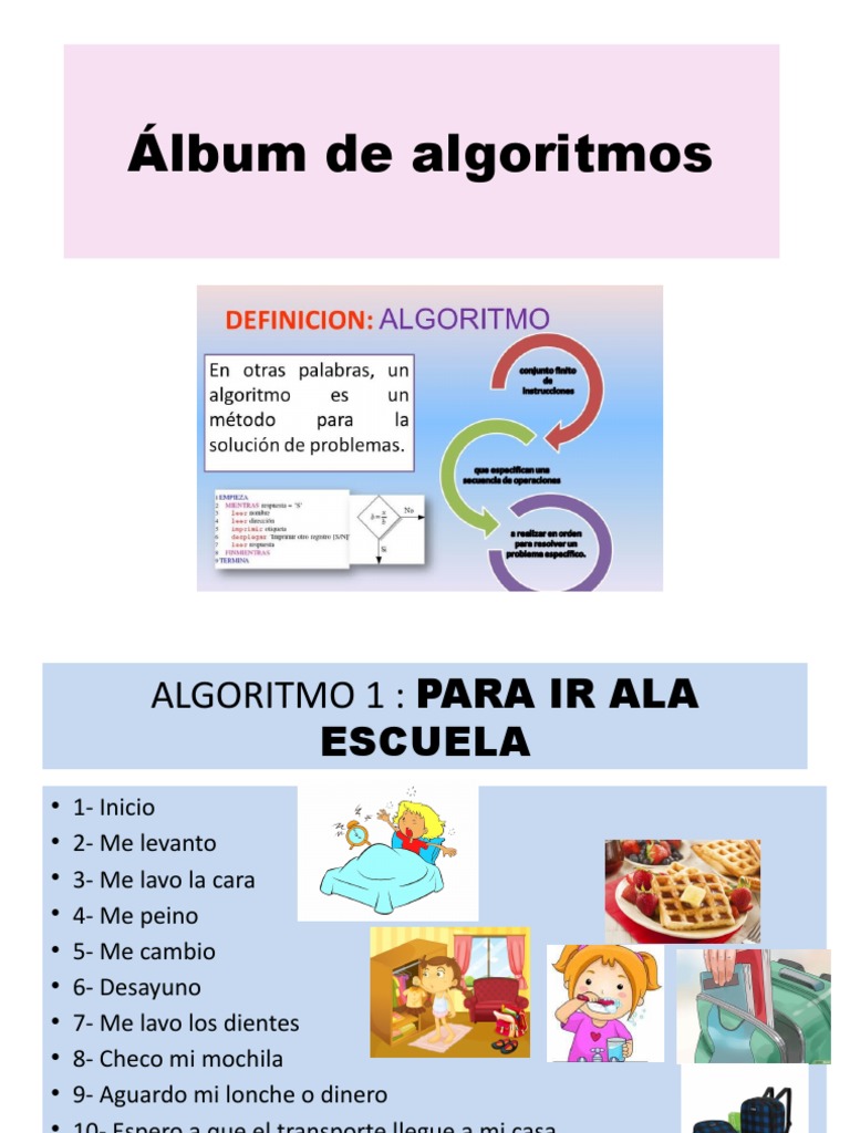 Álbum de Algoritmos | PDF | Algoritmos | Informática