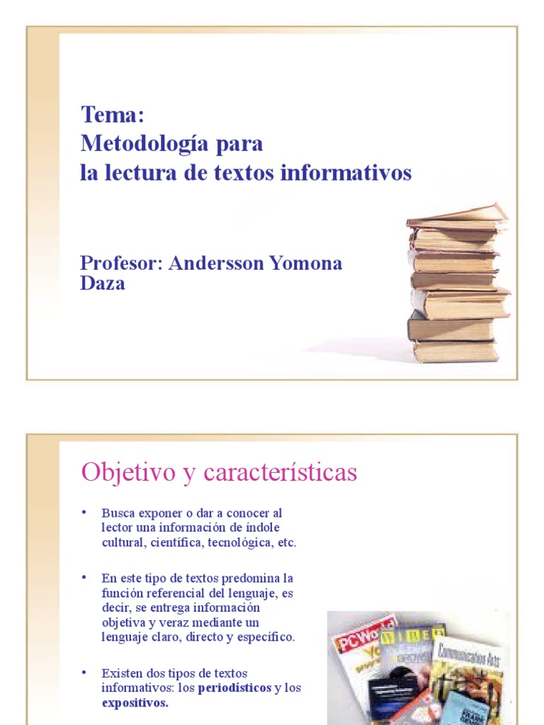 4. Comprensión de textos informativos. | PDF | Información