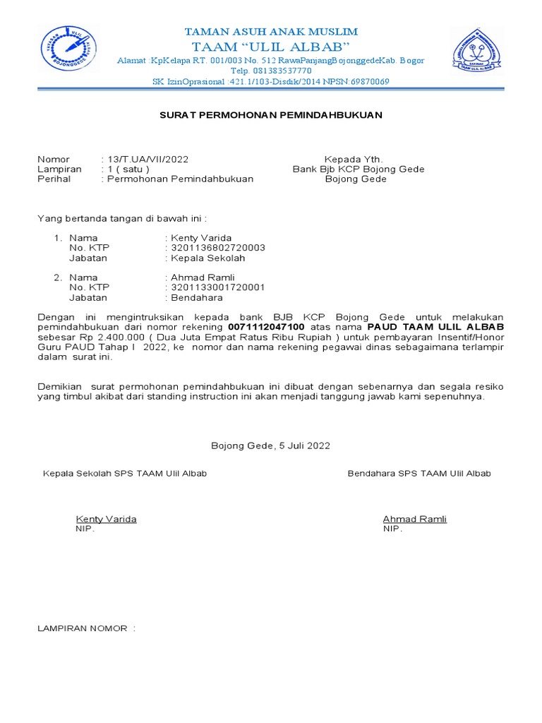 Contoh Si Insentif | PDF