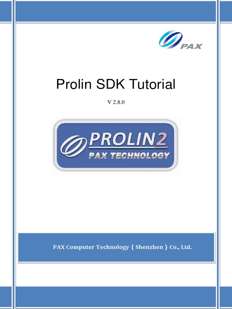 Prolin SDK Tutorial | PDF | Java (Software Platform) | Integrated Development Environment