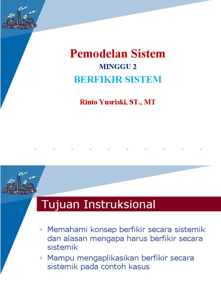 M2 (Berfikir Secara Sistemik) | PDF | Karier & Perkembangan
