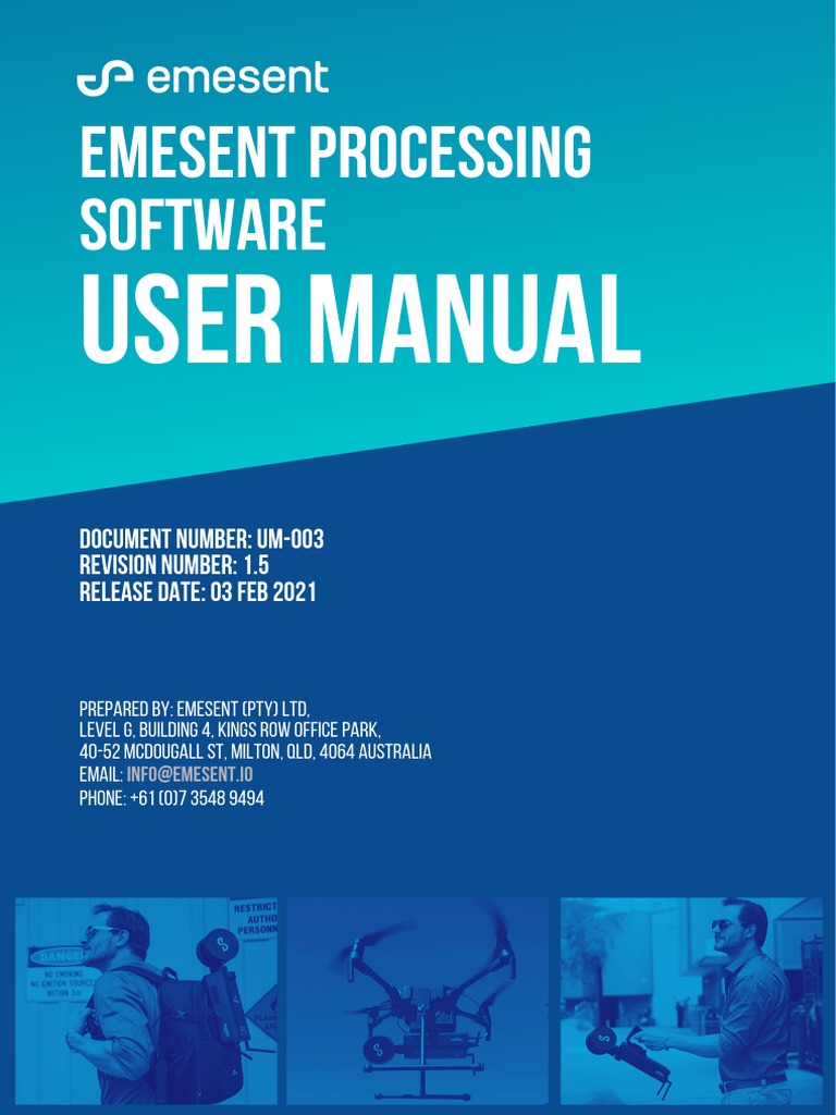 UM-003 - Emesent Processing Software - 1.5 | PDF | Computer File | Installation (Computer Programs)
