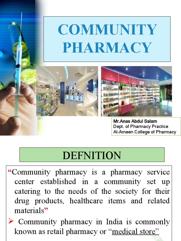 Community Pharmacy | PDF | Pharmacy | Medical Prescription