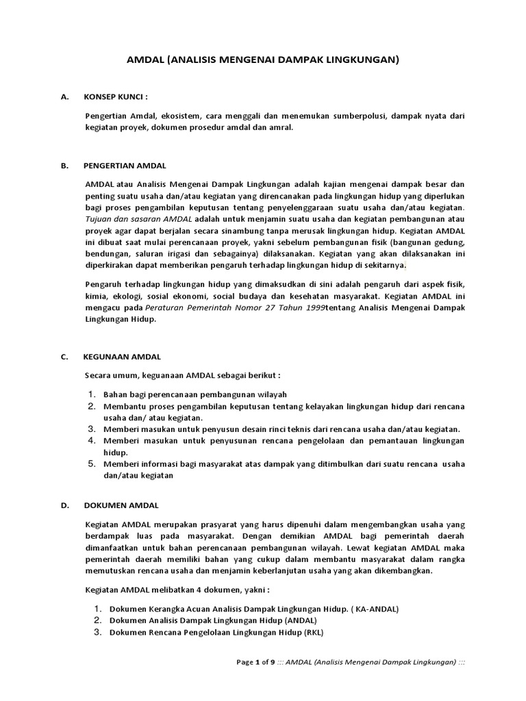 Buku Amdal | PDF