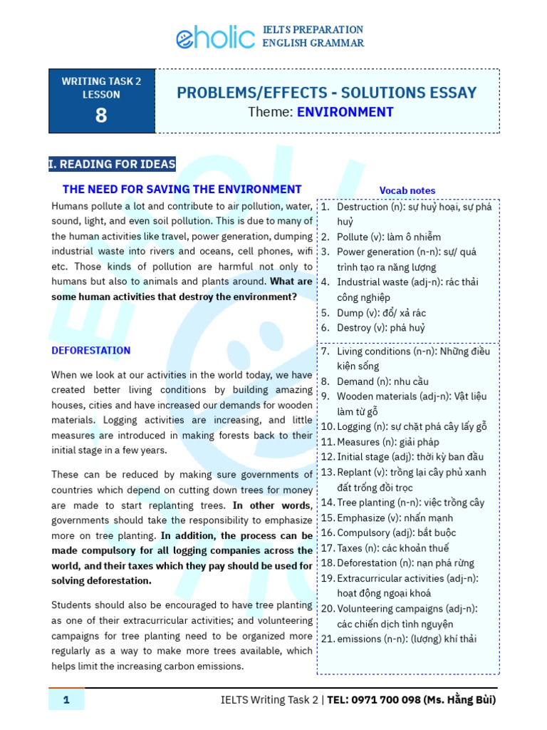 Inter Writing T2.8 ENVIRONMENT READING | PDF | Climate Change | Reuse