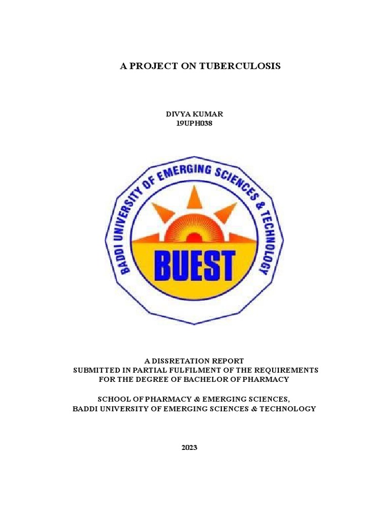 Divya Project-1 | PDF | Tuberculosis | Mycobacterium Tuberculosis