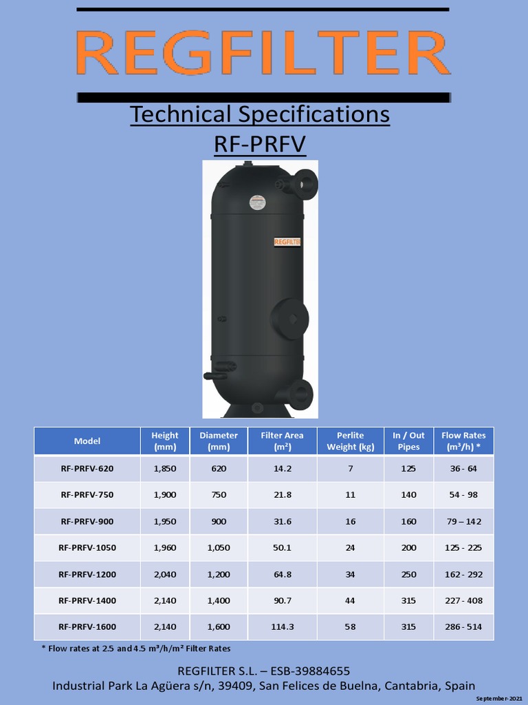 technical-specifications-RF-PRFV | PDF