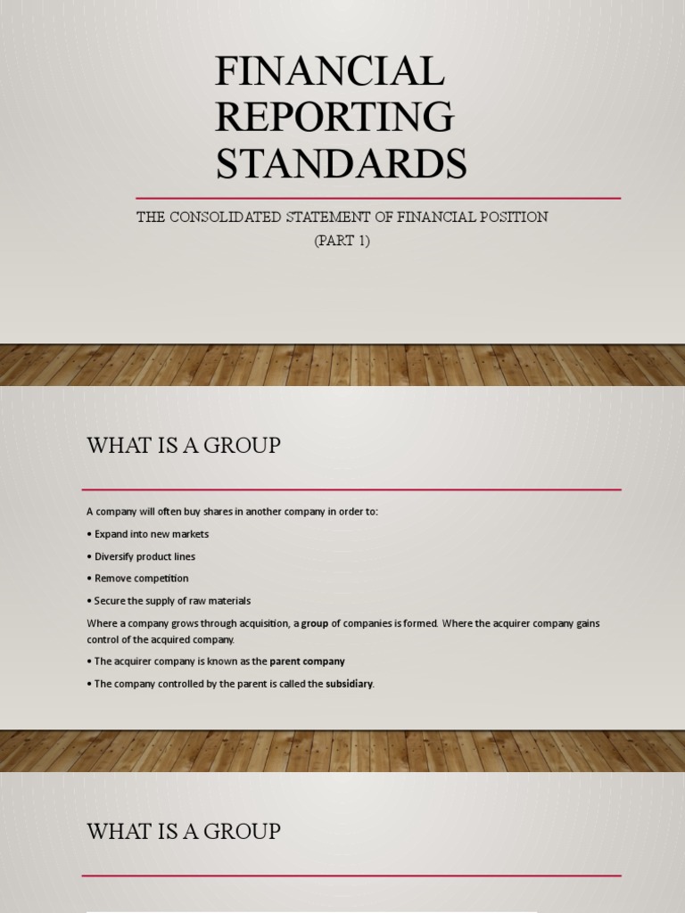 13.2 Therteenth Lecture - The Consolidated Statement of Financial Position | PDF | Balance Sheet ...