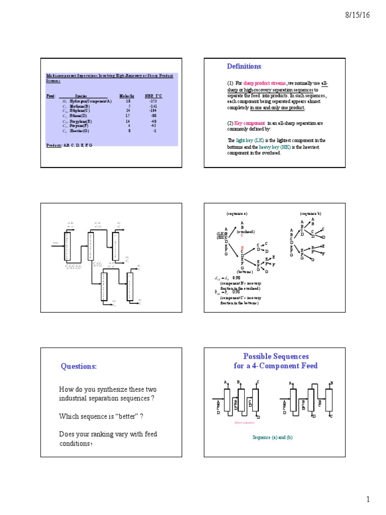 Lecture 5 | PDF | Distillation | Liquids