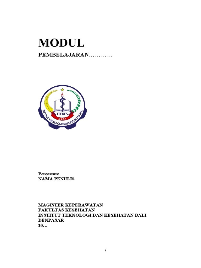 Template Modul Pembelajaran | PDF