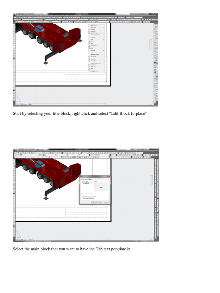 Ctab Attribute in Block AutoCAD | PDF