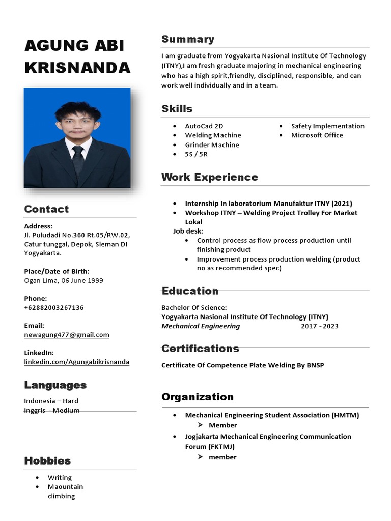 CV Agung Abi Krisnanda | PDF