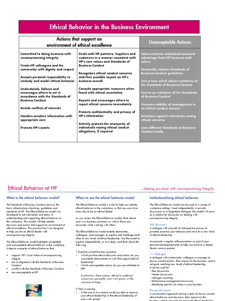 Ethics Continuum | PDF | Integrity | Leadership