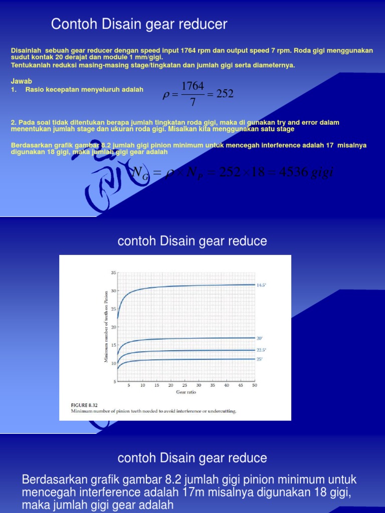 Contoh Disain Gear Reducer | PDF