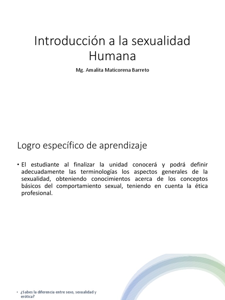Introducción A La Sexualidad Humana | PDF | Sexología | Sexualidad