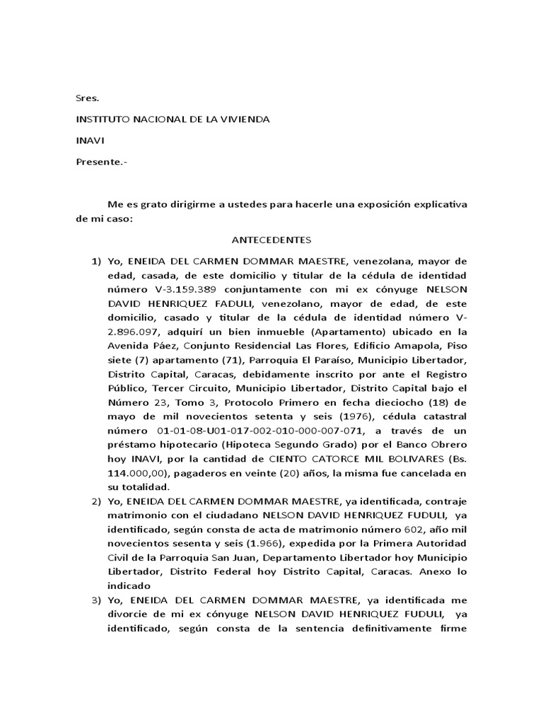 Solicitud de Liberación de Hipoteca | PDF