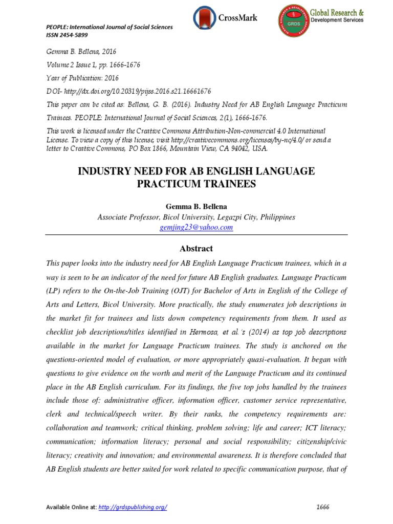 AB English Language Job Opportunities | PDF | Critical Thinking ...