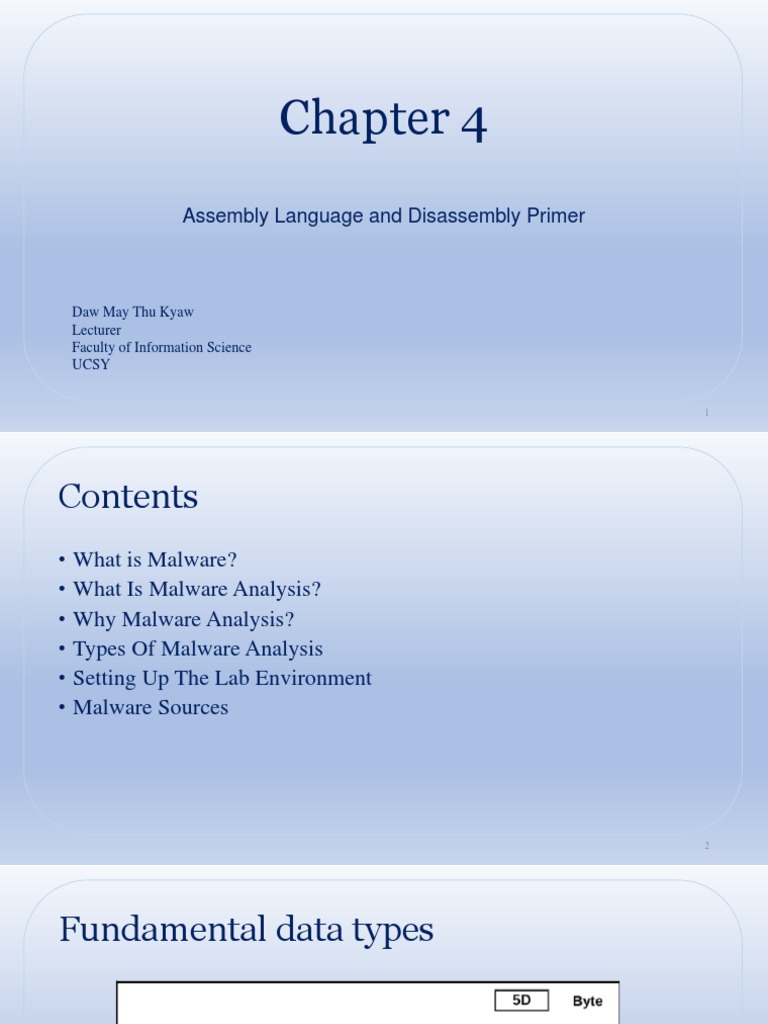 Chapter 4 | PDF | Assembly Language | Computer Program