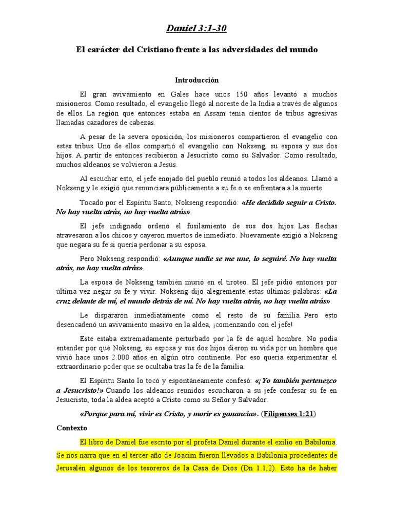 El Carácter Del Cristiano Frente A Las Adversidades Del Mundo 2 | PDF ...