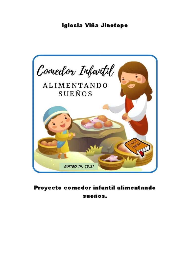 Proyecto Comedor Infantil. | PDF | Jesús