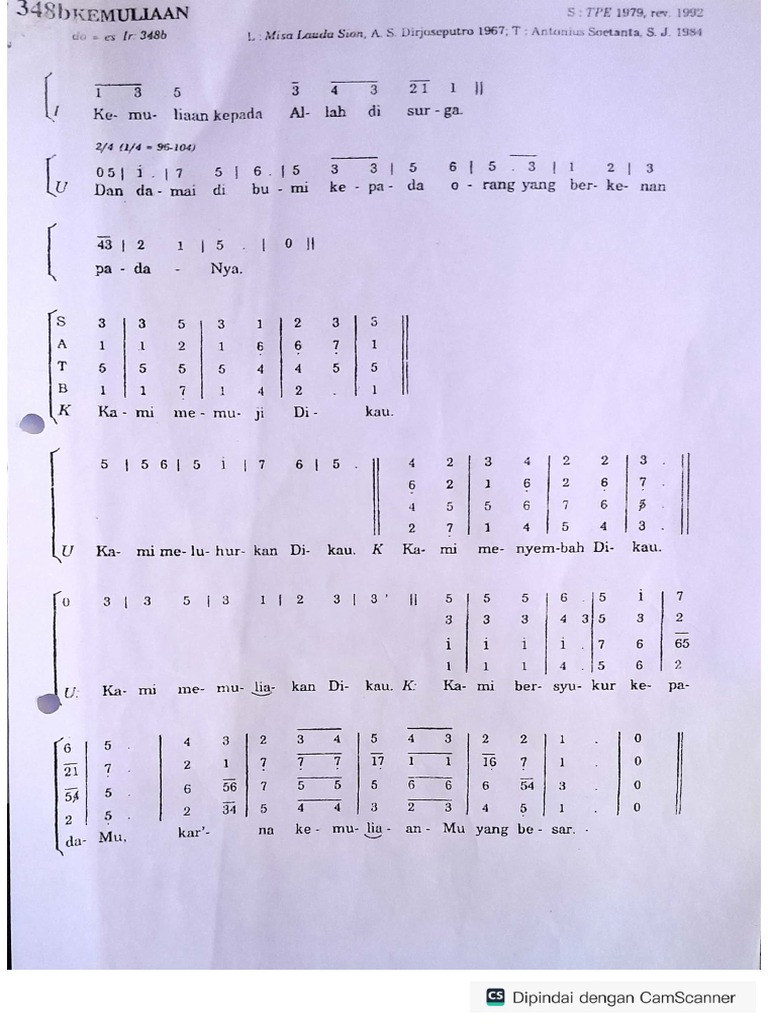 Kemuliaan - Misa Lauda Sion | PDF