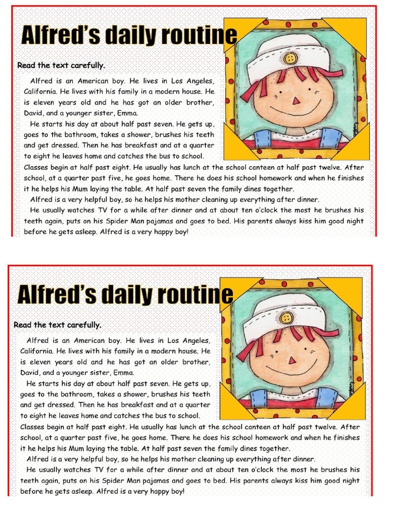 Daily Routine 1 | PDF