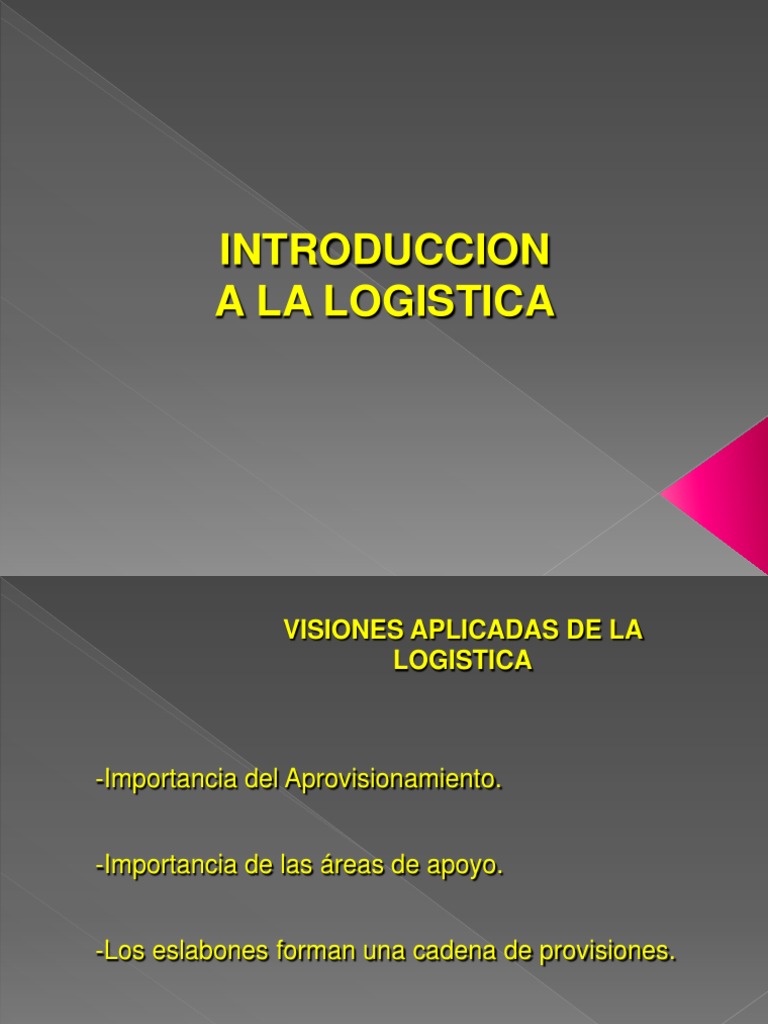 Introduccion A La Logistica 090915221641 Phpapp01 | PDF | Logística | Almacén