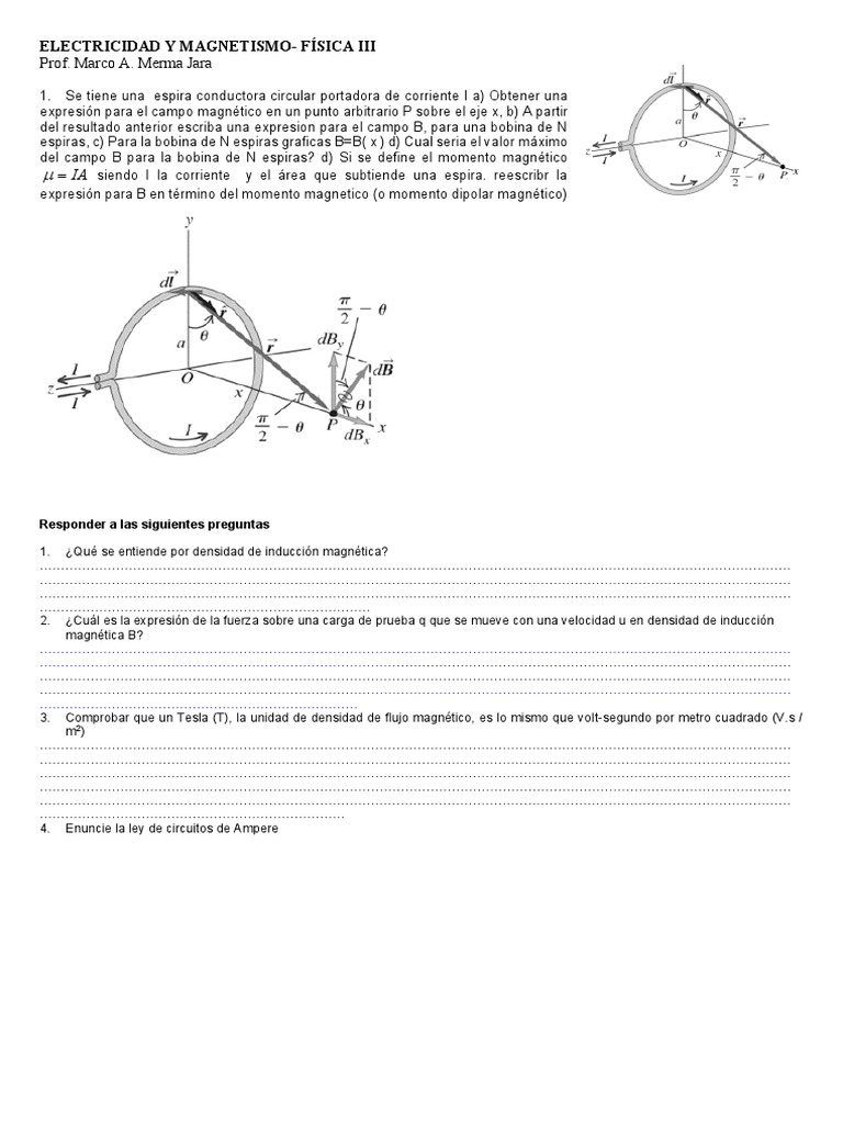 19 Repaso2023a | PDF | Campo magnético | Inductor