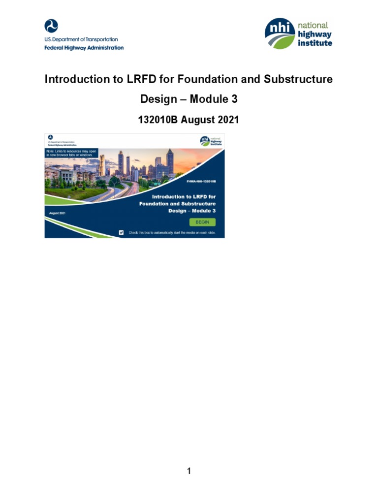 Introduction To LRFD For Foundation and Substructure Design - Module 3 ... Introduction To LRFD For Foundation and Substructure Design - Module 3 ...