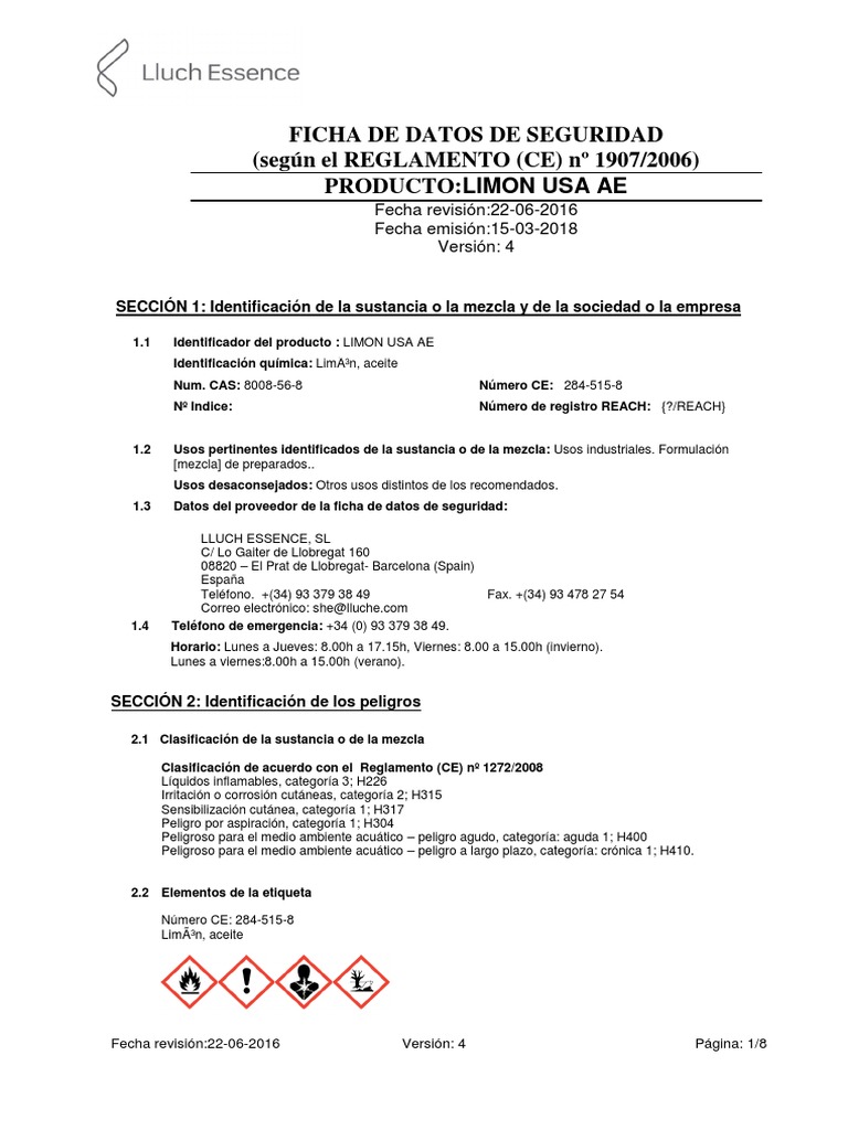Ficha Tecnica Patito | PDF | Agua | Química