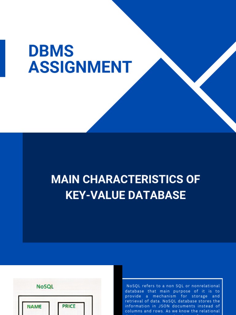Characteristics of Key Value DB (DB) | PDF | No Sql | Databases