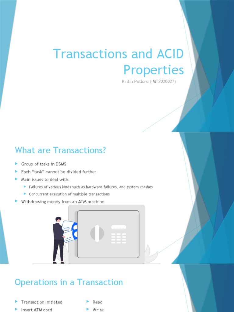 Transactions and ACID Properties | PDF | Database Transaction | Acid