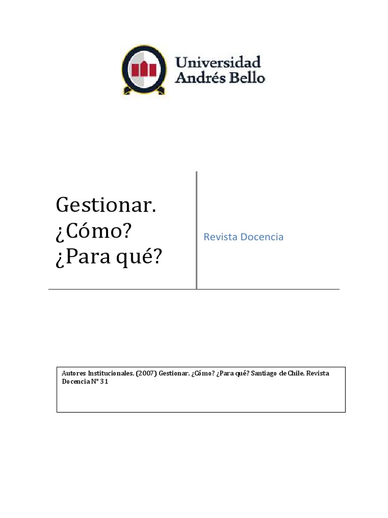 mdc540_s3_gestion | PDF | Evaluación | Enseñando