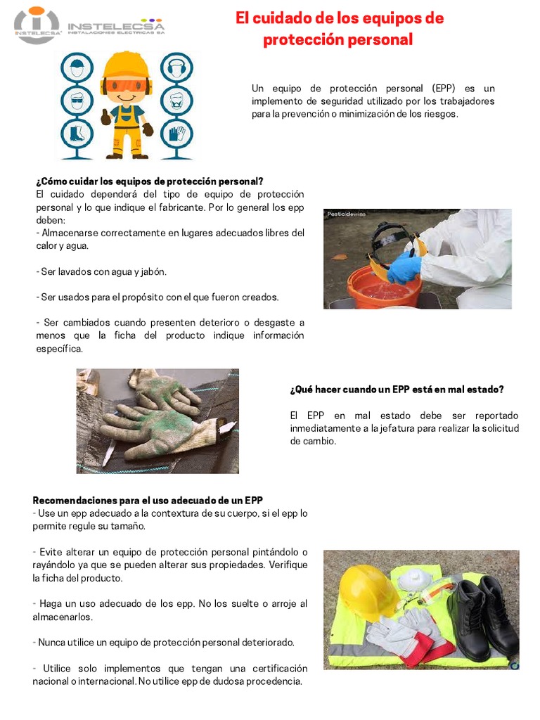 Cuidados de Los Epp | PDF