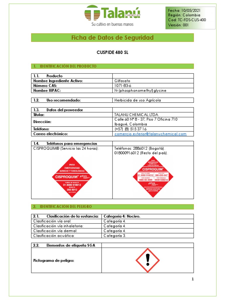 FDS Cuspide 480 SL | PDF | Ventilación (Arquitectura) | Agua