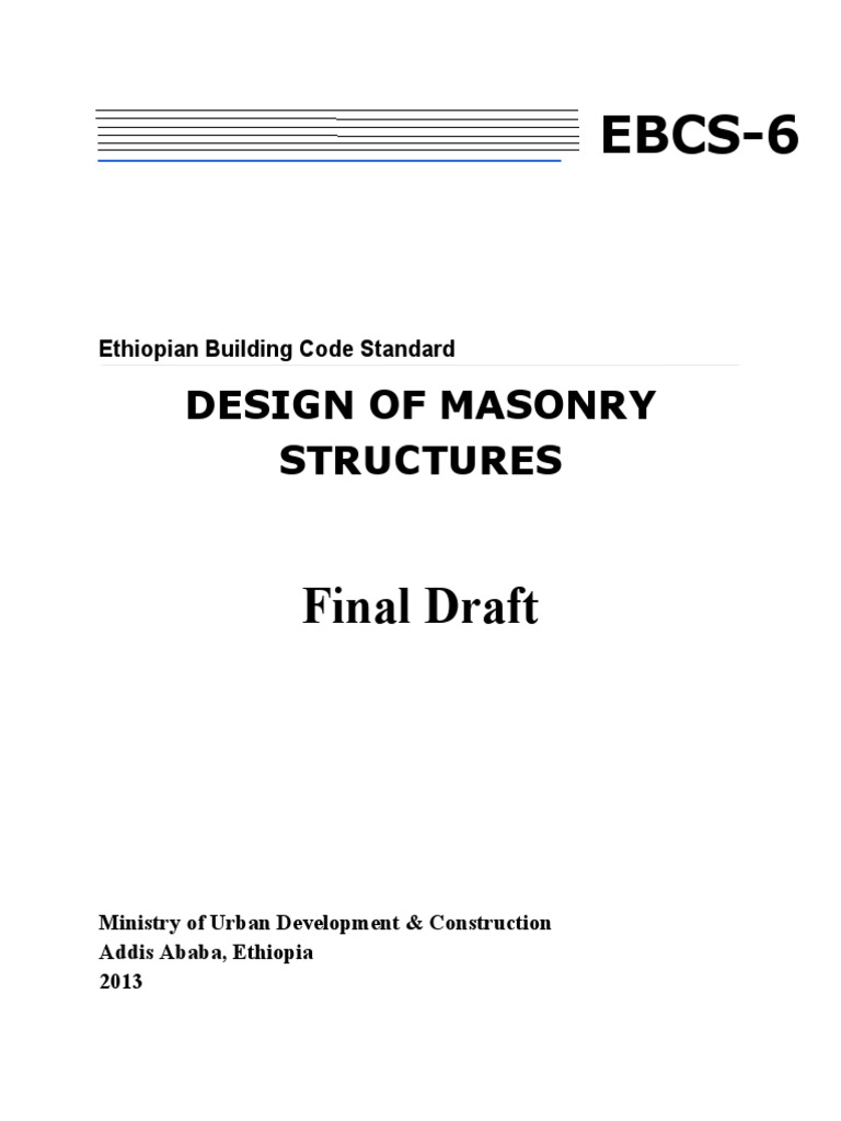 EBCS-6: Design of Masonry Structures | PDF