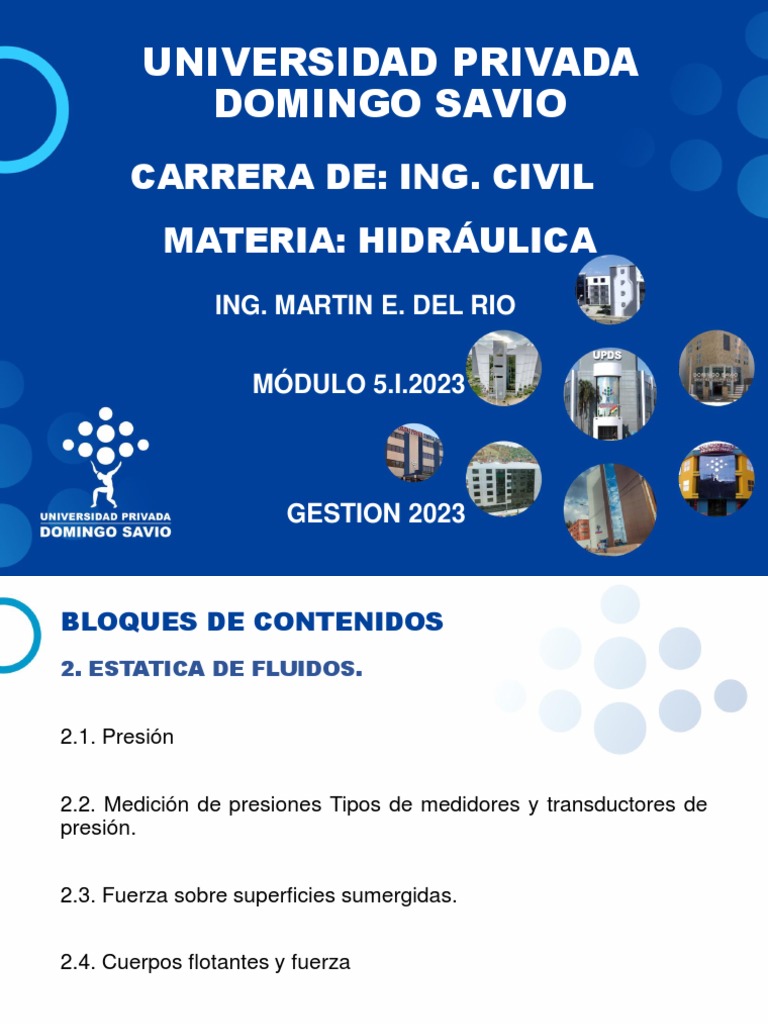 Tema 2. Estatica de Fluidos PDF | PDF | Presión | Medida de presión