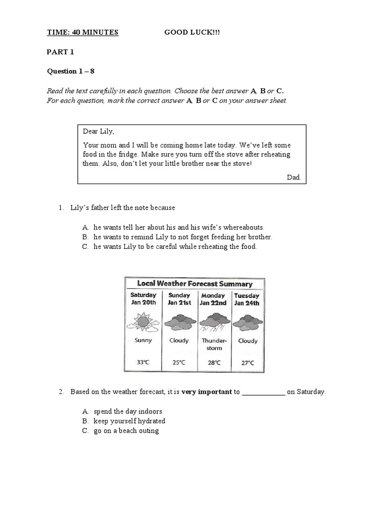 Paper 1 English FORM 3 | PDF | Climate Change | Atmosphere Of Earth