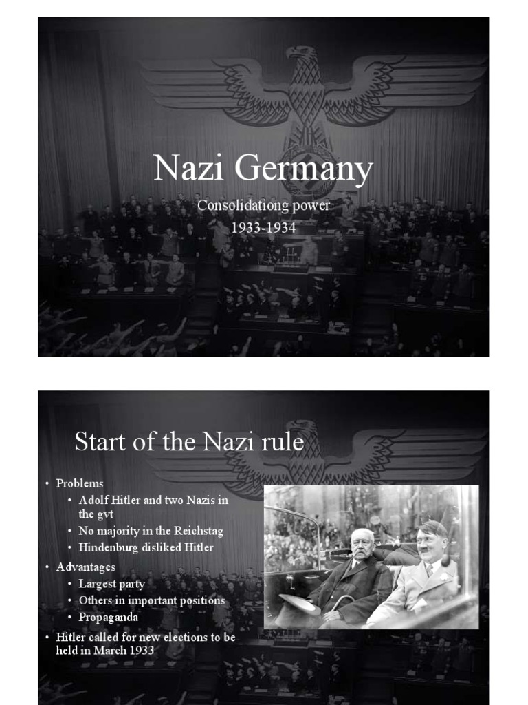 Nazi Germany - Consolidationg Maintaining Power | PDF | Nazi Germany ...