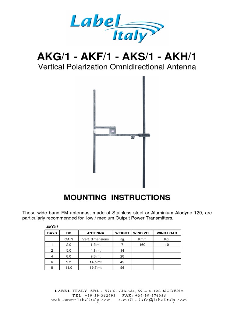 Antena Label italy | PDF