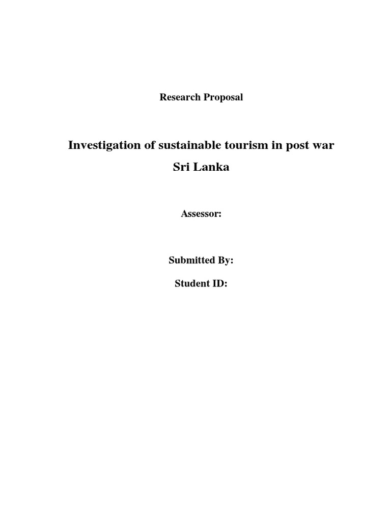Investigation of Sustainable Tourism in | PDF | Tourism | Survey ...