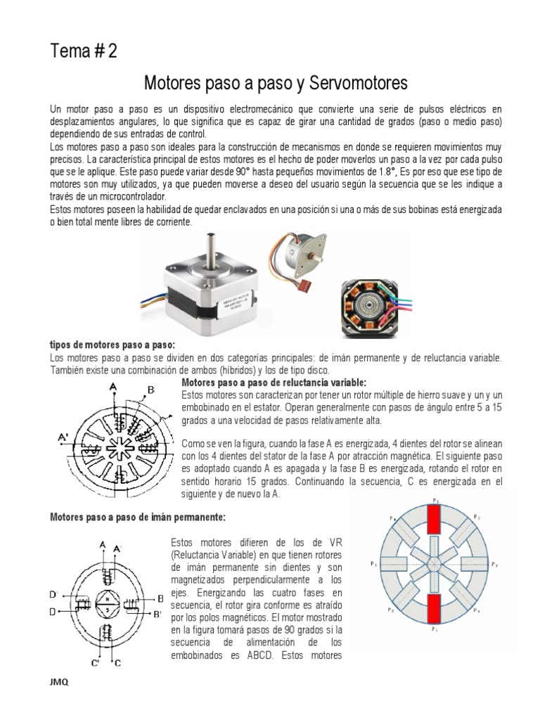 Motores Paso A Paso y Servomotores | PDF | Motor eléctrico | Ingenieria Eléctrica