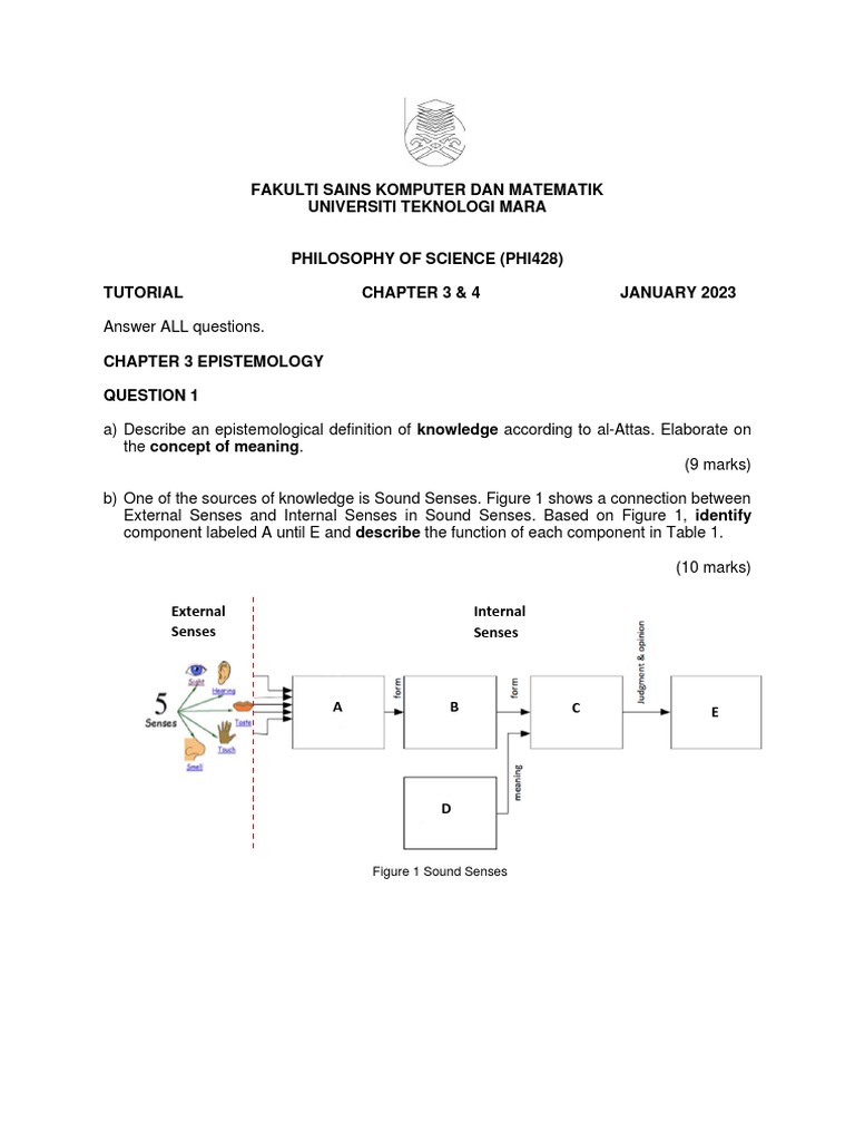 Tutorial Chapter 3 & 4 PHI428 - January 2023 | PDF | Epistemology ...