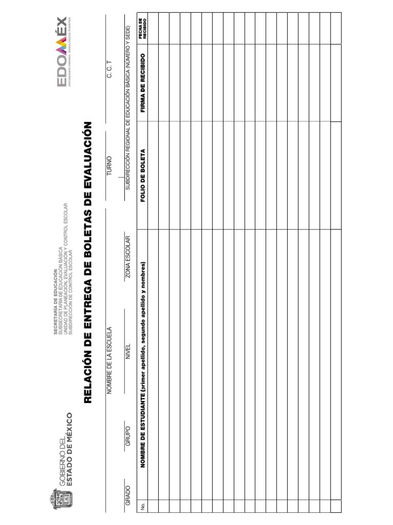 Formato de Control de Boletas 2023 | PDF