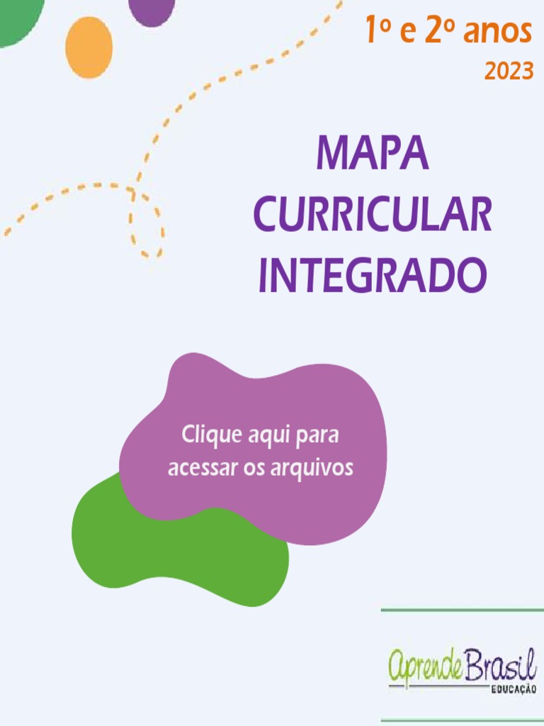 Mapa Curricular Integrado 1 e 2 Anos - 2023 | PDF