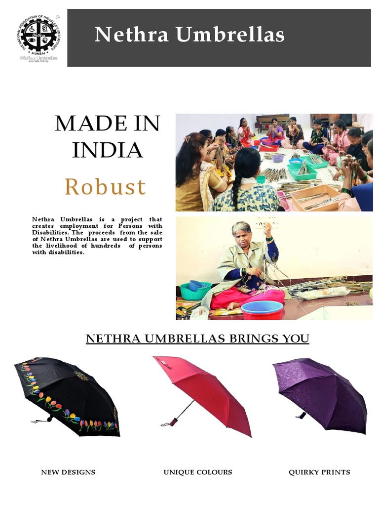 Nethra Umbrellas: Unique Designs & Prices | PDF