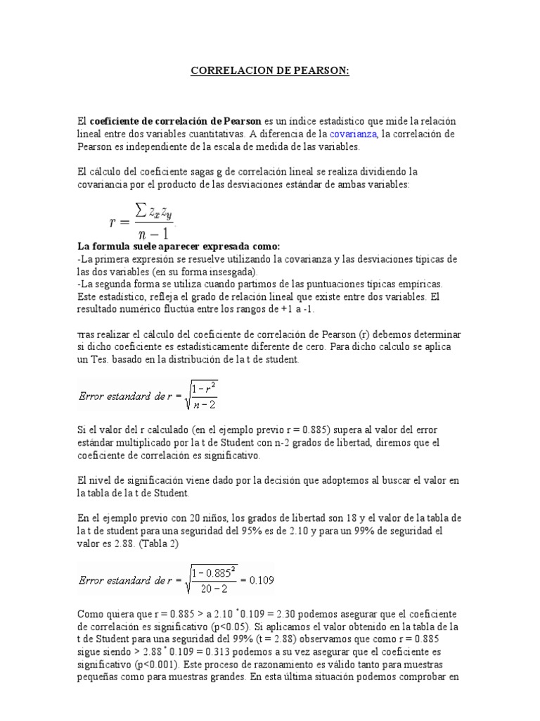 Correlacion de Pearson | PDF Correlacion de Pearson | PDF