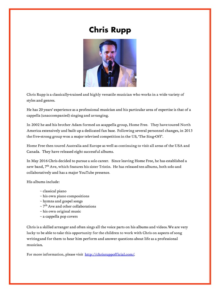 CHRIS RUPP Information | PDF