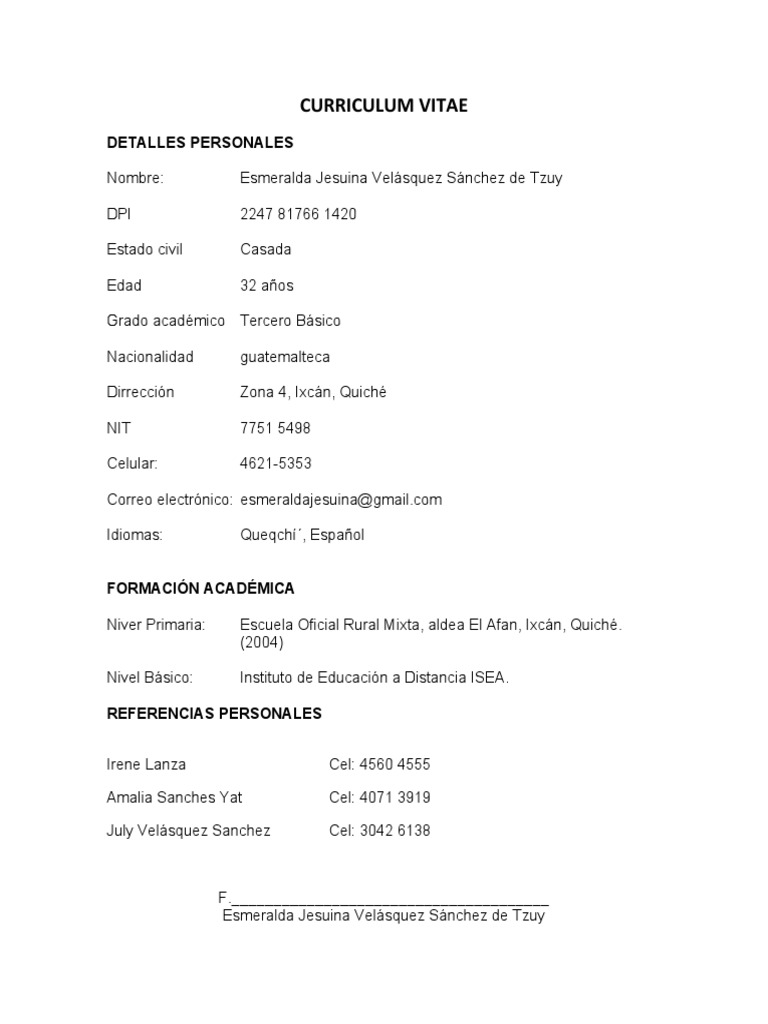 Curriculum Esme | PDF